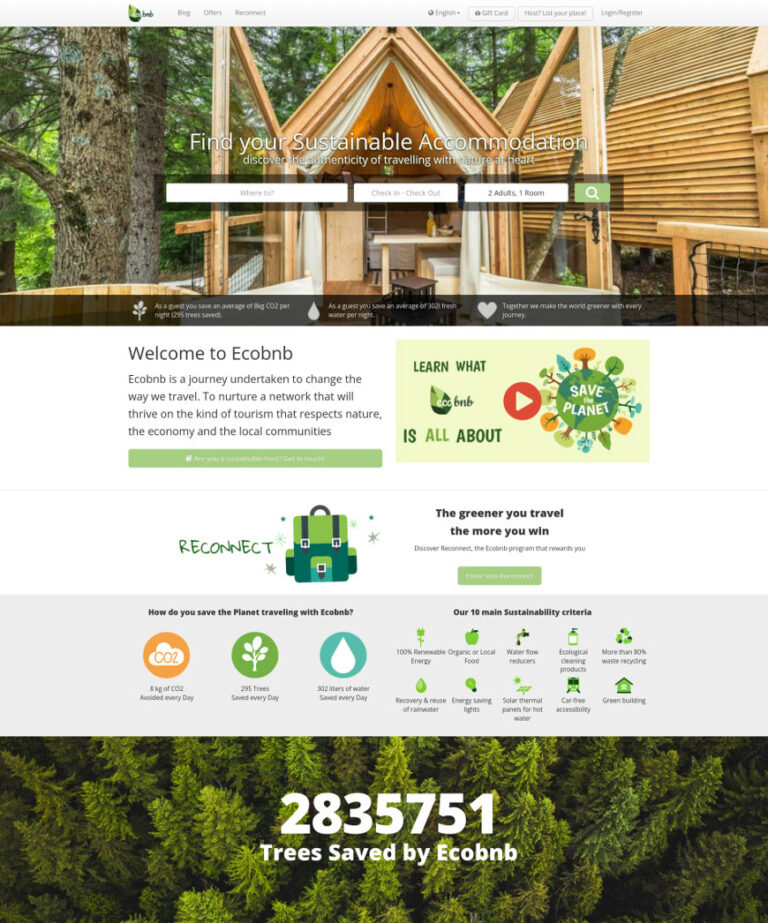 Ecobnb is the Best Sustainable Accommodation Platform in Europe